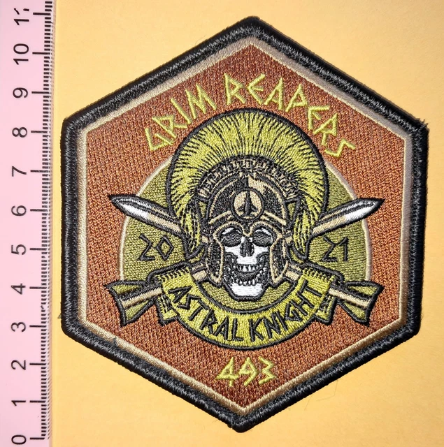 USAF PATCH 493RD FS F-15 Eagle RAF Lakenheath Astral Knight 2021 Greece ...