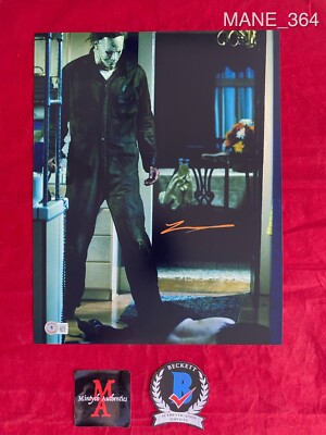 SIGNED TYLER MANE Halloween Michael Myers Replica Mask + Proof Rob ...