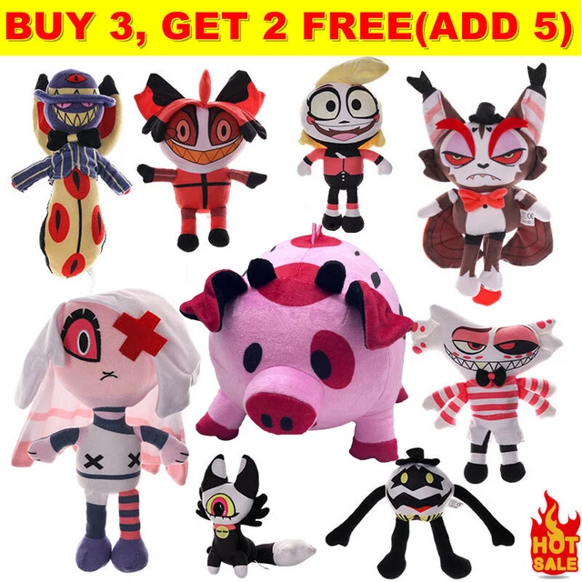 HAZBIN HOTEL ALASTOR Angel Dust Charlie Plush Toys Stuffed Dolls Kids ...