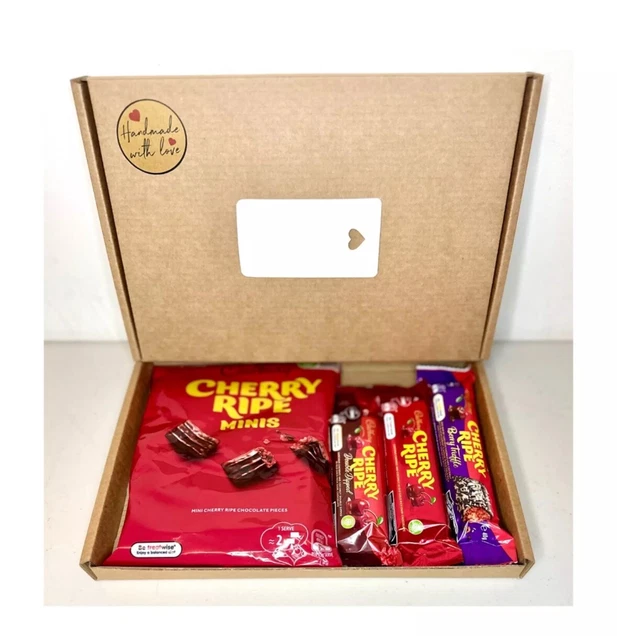 CADBURY CHERRY RIPE Chocolate Bar & Minis Selection Box Hamper ...