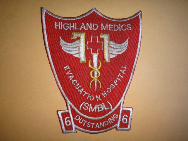 VIETNAM WAR US 71st EVACUATION HOSPITAL HIGHLAND MEDICS Patch £11.09 ...