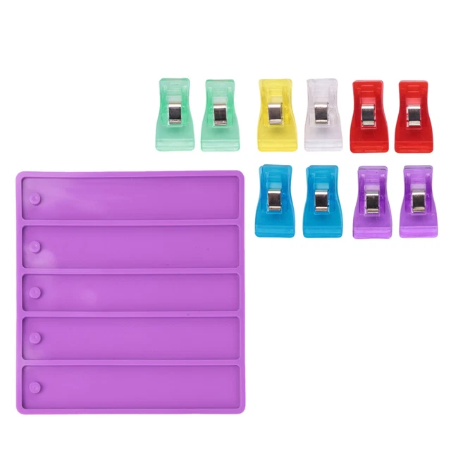 CREDIT CARD PULLER Silicone Resin Mold, 10 Assorted Color Acrylic ...