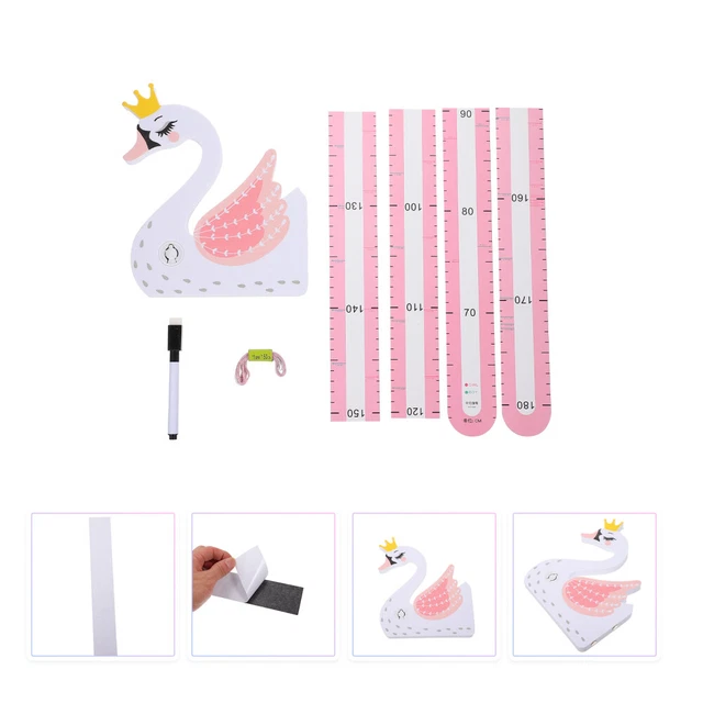 BABY HEIGHT CHART Height Indicator Adhesive Ruler Children Mural Decals ...