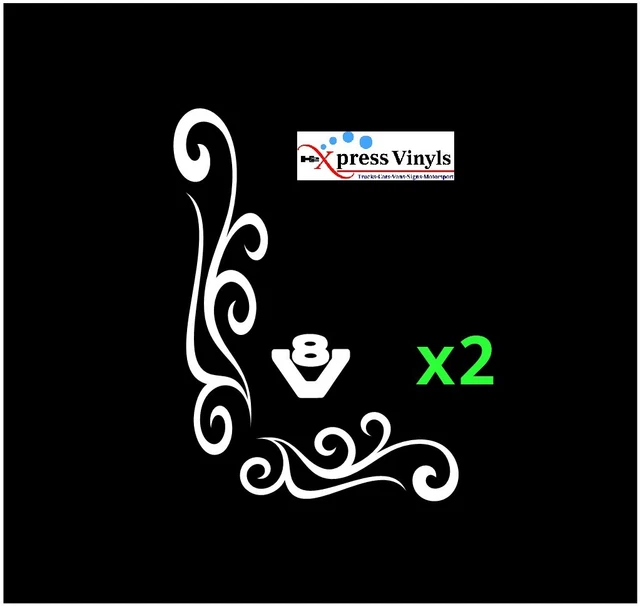 SCANIA V8 WINDOW decals x 2. graphics stickers ANY COLOUR £9.99 ...