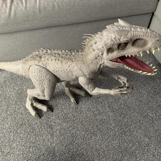 JURASSIC WORLD CAMP Cretaceous Super Colossal Indominus Rex 100cm £39. ...