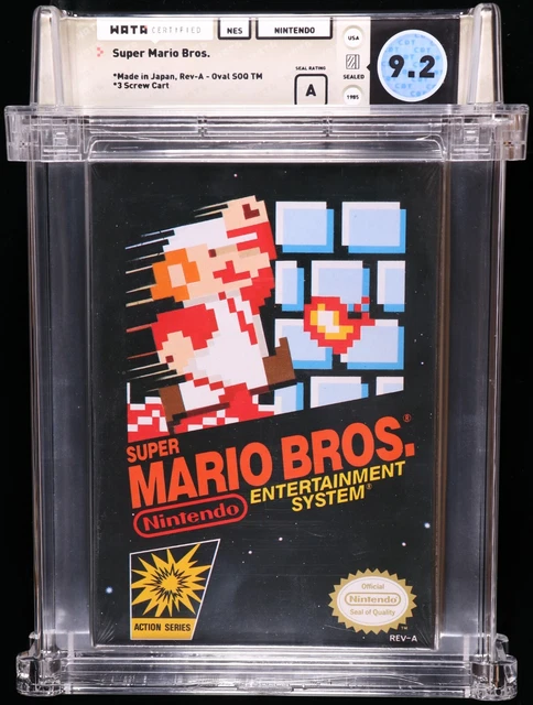 SUPER MARIO BROS. - Wata 9.2 A - Factory Sealed [Oval SOQ TM] REV-A ...