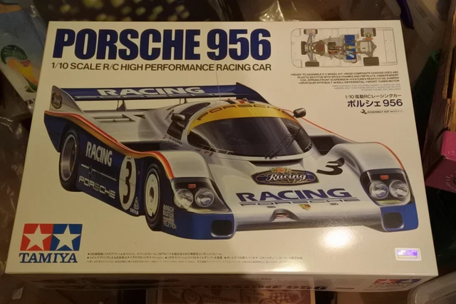 TAMIYA PORSCHE 956 1/10 Electric RC Racing Car Kit 47508 + EXTRA DECAL ...