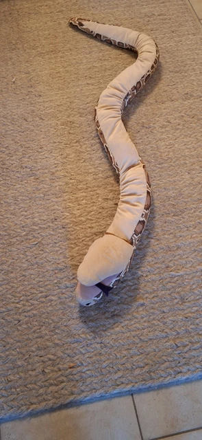 IKEA DJUNGELSKOG LARGE Snake Puppet Soft Plush Stuffed Toy Brown 65" £ ...