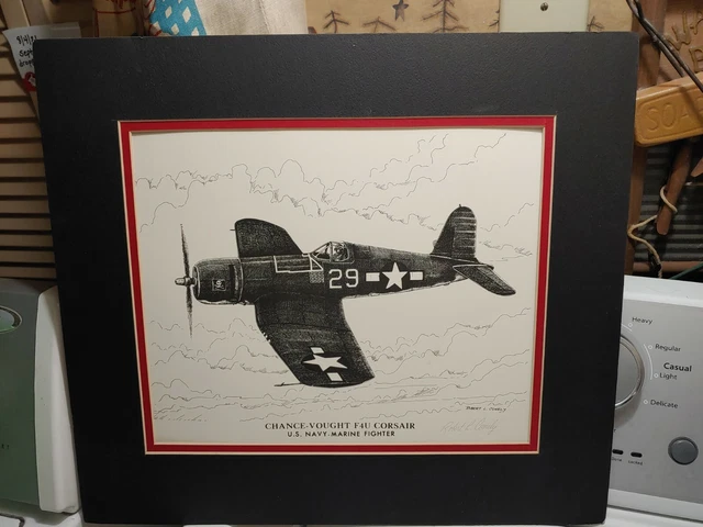 ROBERT CONELY CHANCE-VOUGHT F4U Corsair US Navy Marine Fighter Plane ...