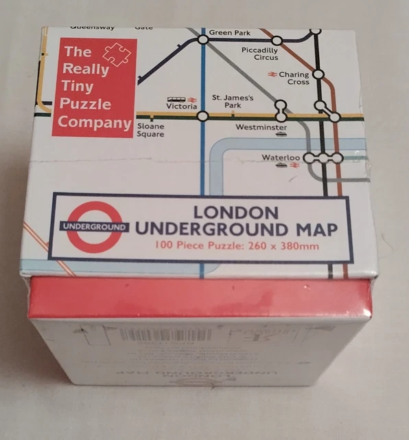 LONDON UNDERGROUND TUBE Map 100 Piece Jigsaw Puzzle (26x38 cm) [2016] £ ...
