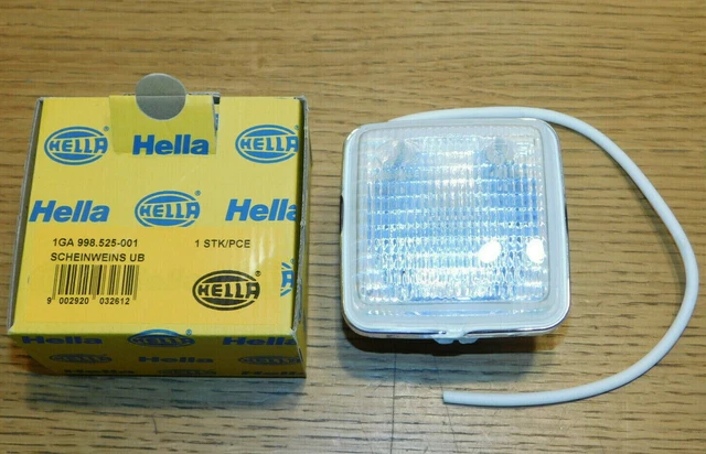 VINTAGE FEU PHARE de travail carré HELLA 1GA-998-525-001 1GA998525001 ...