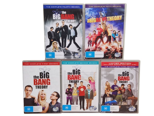 BIG BANG THEORY dvds Seasons 1 2 3 4 5 - Region 4 $37.00 - PicClick AU