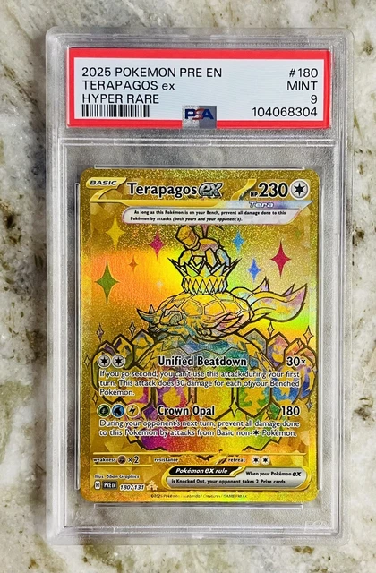 2025 POKEMON PRE En-Prismatic Evolutions Hyper Rare #180 Terapagos Ex ...