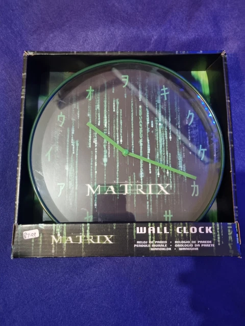 THE MATRIX CLOCK - The Matrix Code - Official 25cm Diameter - New Boxed ...