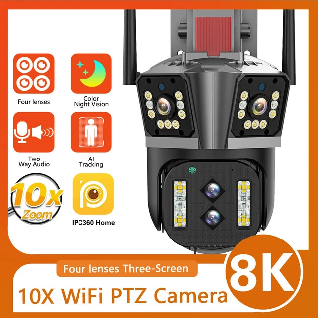 16MP HD WIFI IP Kamera Outdoor PTZ Zoomable Kamera Auto Tracking ...