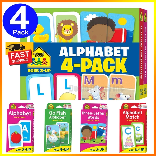 FLASH CARDS FOR Toddlers Kids Pre k Alphabet ABC Learning Preschool ...