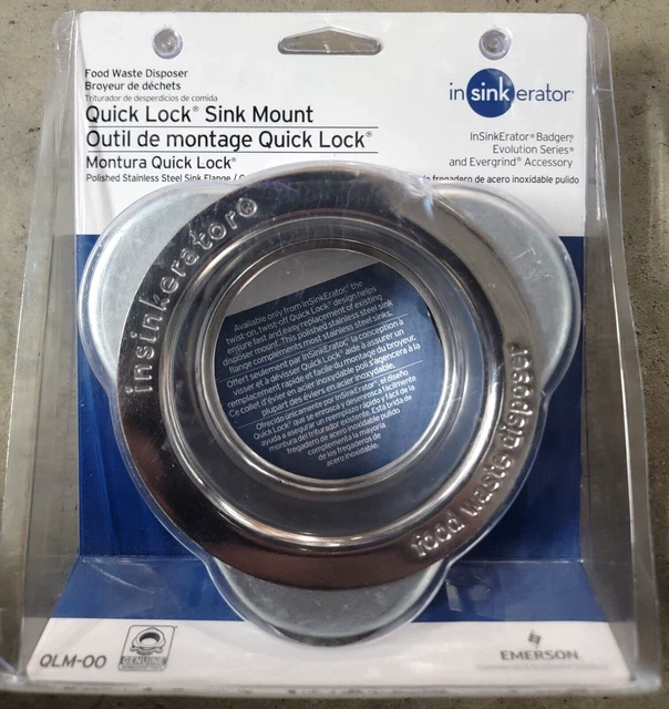 INSINKERATOR QUICK LOCK Sink Mount Flange for Garbage Disposal QLM-00 ...