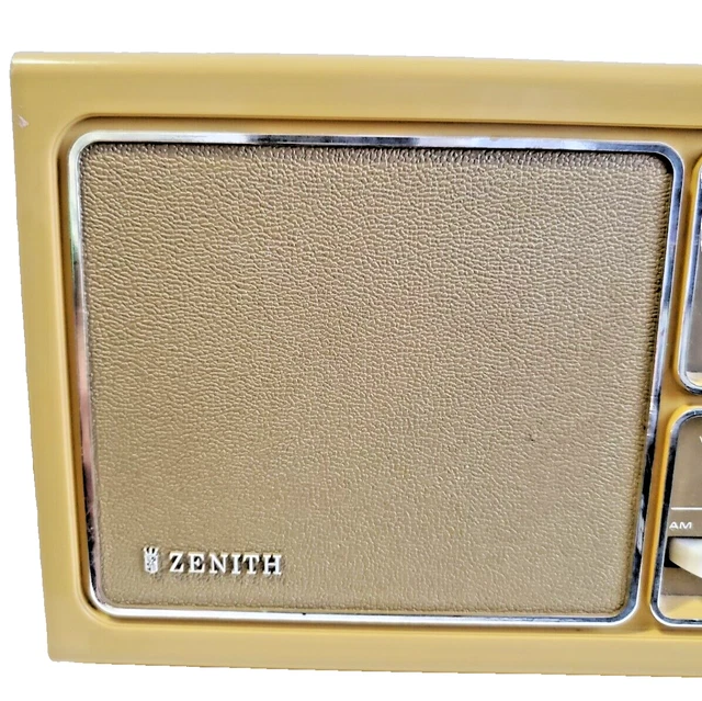 VINTAGE ZENITH SOLID State AM/FM - AFC Radio, Model F410P2 VG Working ...