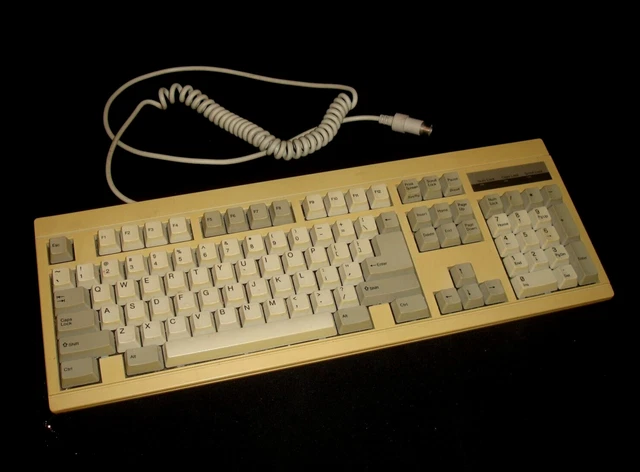 VINTAGE MECHANICAL CLICKY Keyboard ISNJK-268 with 5-Pin DIN/AT ...