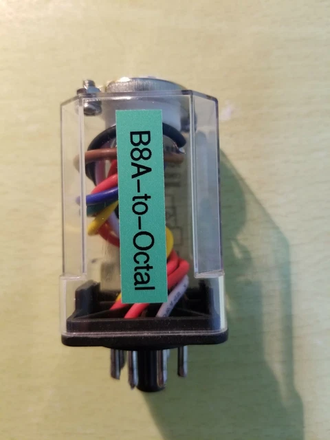 RIMLOCK TUBE SOCKET adapter model B8A-to-Octal for tube testers EUR 24 ...