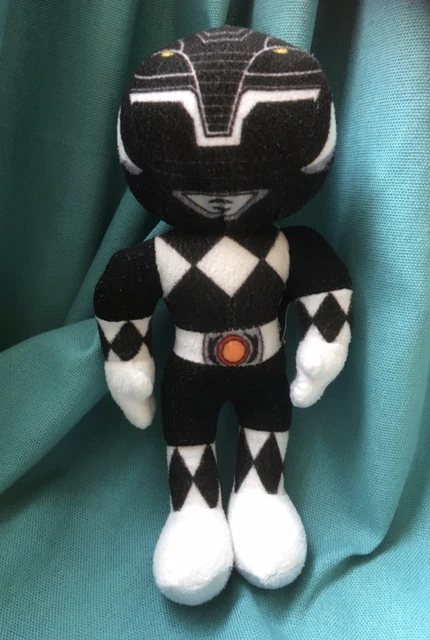 MIGHTY MORPHIN POWER Rangers Black Ranger Soft Toy Plush Zack 2016 ...