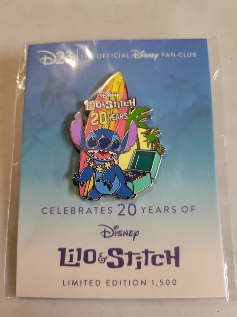 DISNEY D23 LILO And Stitch 20th Anniversary LE 1500 Pin 2022 EUR 104,96 ...