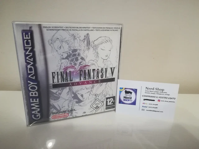 FINAL FANTASY V Game Boy Advance Nintendo PAL ITA + Box Custom Art EUR ...