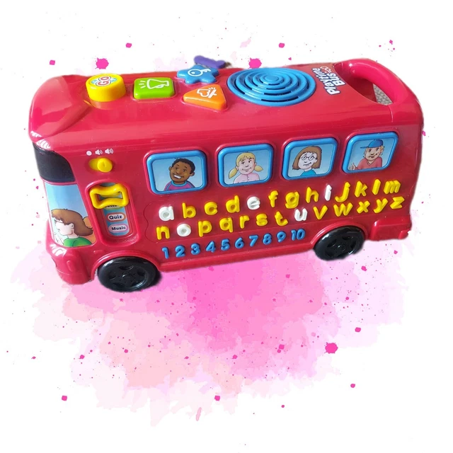 VTECH PLAYTIME BUS Toy with Phonics Interactive Talking Bus That ...