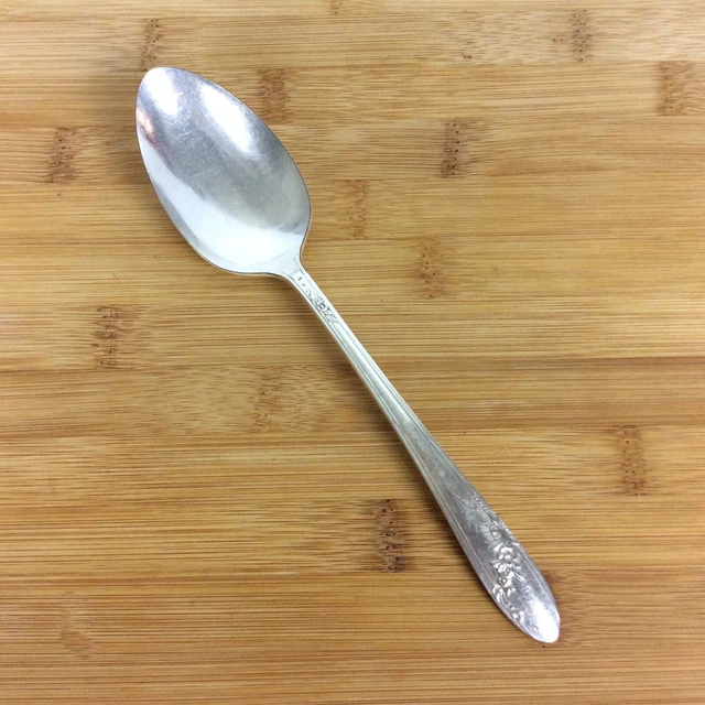 ONEIDA COMMUNITY QUEEN Bess II Serving Spoon Tudor Silver Plate 1946 ...