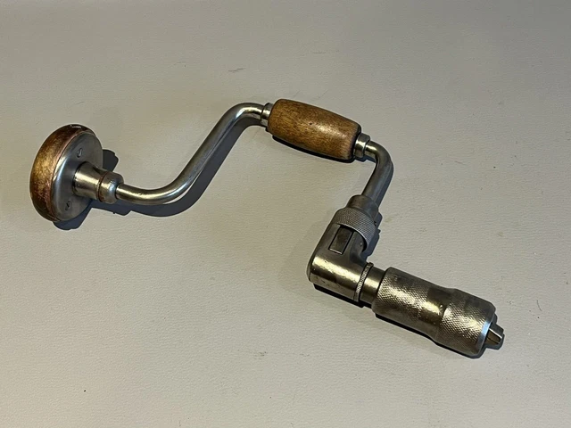 VINTAGE MERIT TOOLS 8" Ratcheting Hand Auger Bit Brace Drill $12.99 ...