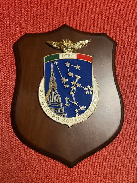 CREST - STEMMA 34° Gruppo Squadroni AVES Toro - Esercito Italiano anni ...