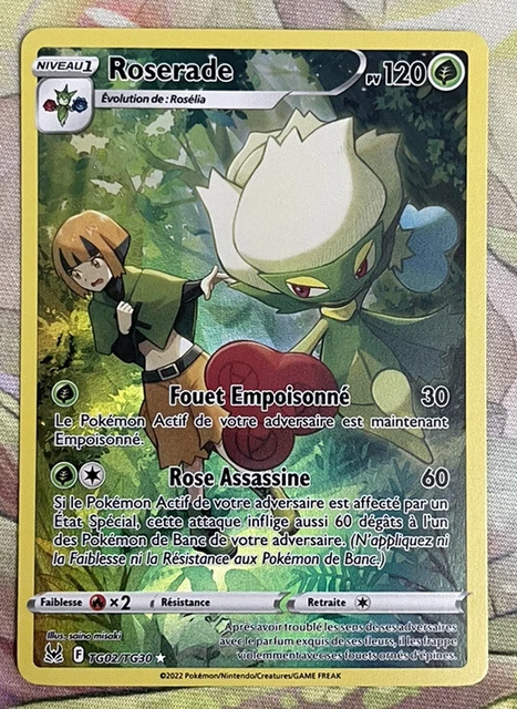 CARTE POKEMON ROSERADE TG02/TG30 Origines Perdues FR NEUF EUR 4,49 ...