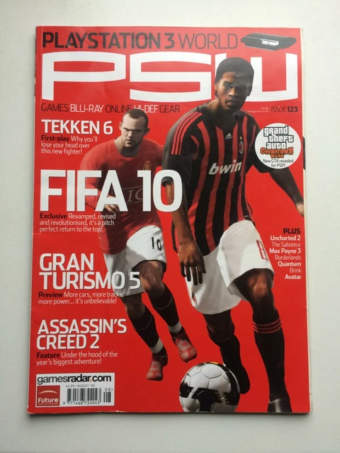 PLAYSTATION 3 WORLD PSW Magazine August 2009 Tekken 6, Gran Turismo 5 £ ...