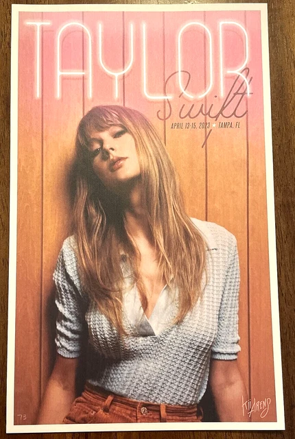 TAYLOR SWIFT THE Eras Tour TAMPA FL 2023 Official VIP ONLY 4 Poster Set ...