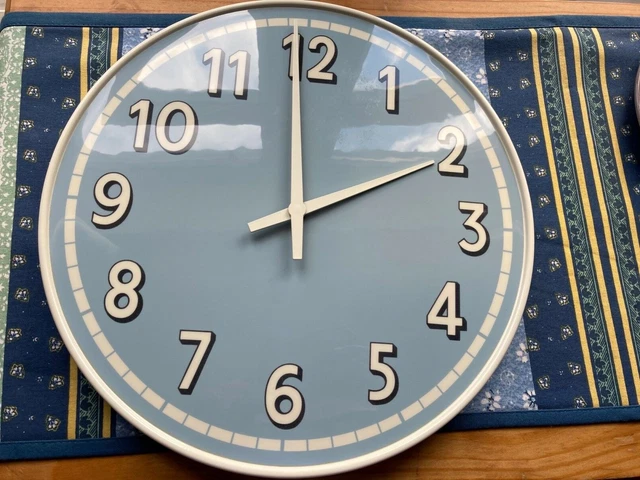 LAURA ASHLEY, BOAT house wall clock, duck egg colour, 35cm diameter £28 ...