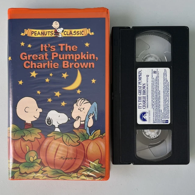 ITS THE GREAT Pumpkin, Charlie Brown VHS Clamshell 1996 1966 Snoopy ...