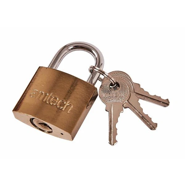 AM-TECH 32MM PAD Lock Heavy Duty Outdoor Safety Security Shackle With ...