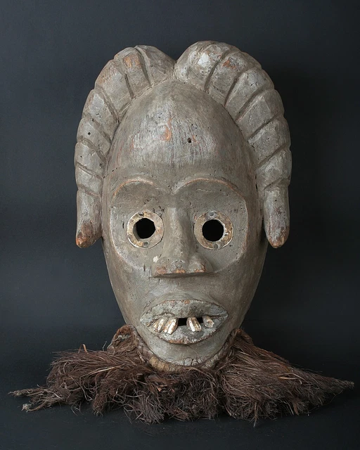 ART AFRICAIN - Ancien Grand Masque Barbu De Ceremonie Dan/Yacouba Du ...