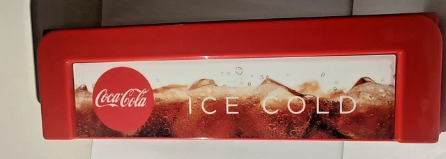 VINTAGE STYLE COKE COCA COLA Soda Vending Machine Cooler Panel Sign ...