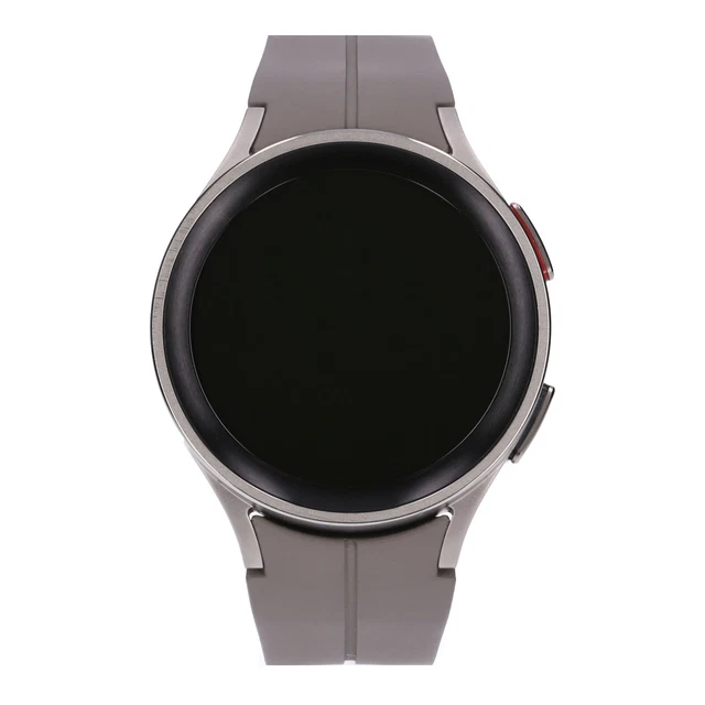 SAMSUNG GALAXY WATCH 5 Pro LTE 45mm Gray Titanium Android Smartwatch ...