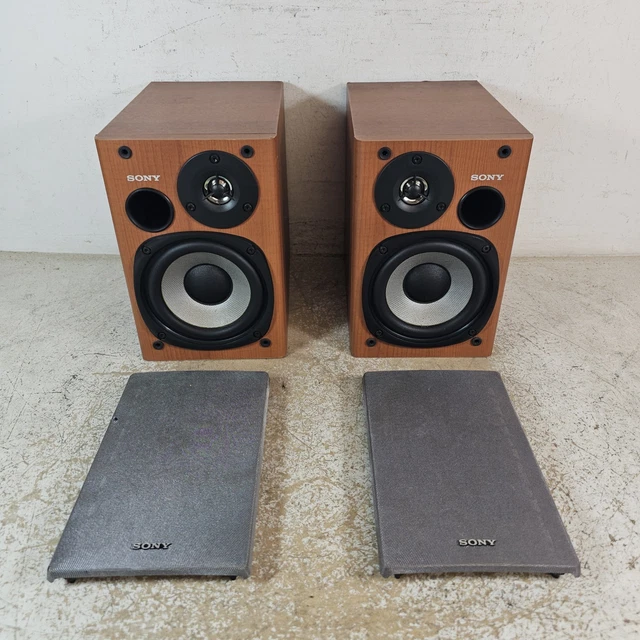 SONY SS-CPX1 BOOKSHELF Hi-Fi Stereo 2-way Loud Speakers 40w 4ohm, Working £34.99 - PicClick UK