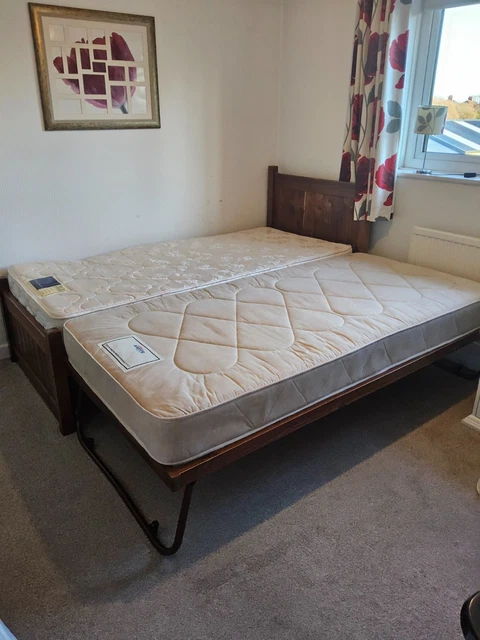 POP-UP TRUNDLE BED with mattresses £63.10 - PicClick UK
