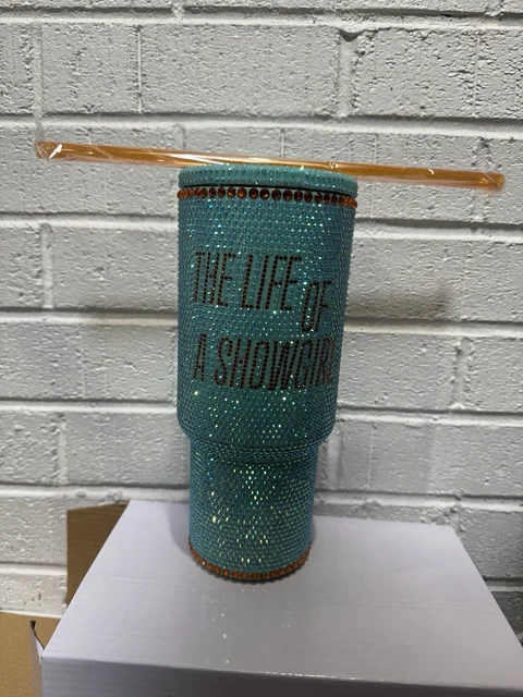 TAYLOR SWIFT THE Life of a Showgirl Glitter Tumbler 30oz Mint Green IN ...