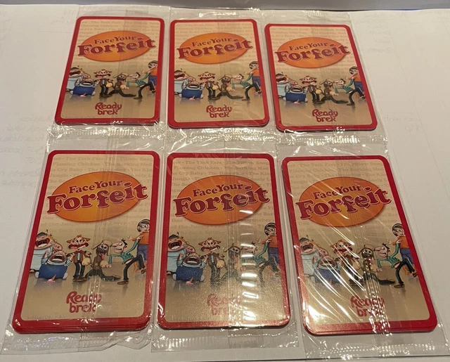 WEETABIX 2012 ~ Ready Brek Face Your Forfeit Cards 6 X Unopened Packs ...
