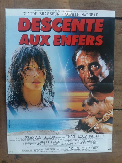 AFFICHE DESCENTE AUX ENFERS francis GIROD claude BRASSEUR & MARCEAU 40X60cm * EUR 10,00 ...