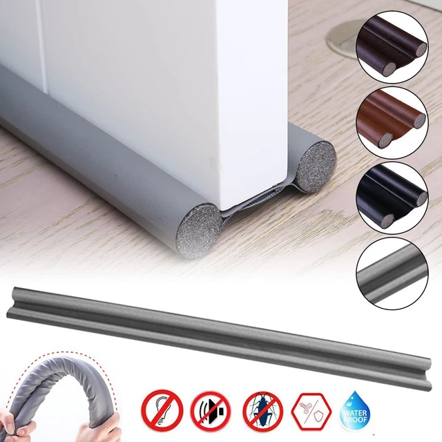 FLEXIBLE DOOR BOTTOM Sealing Strip Sound Proof Noise Reduction Under ...
