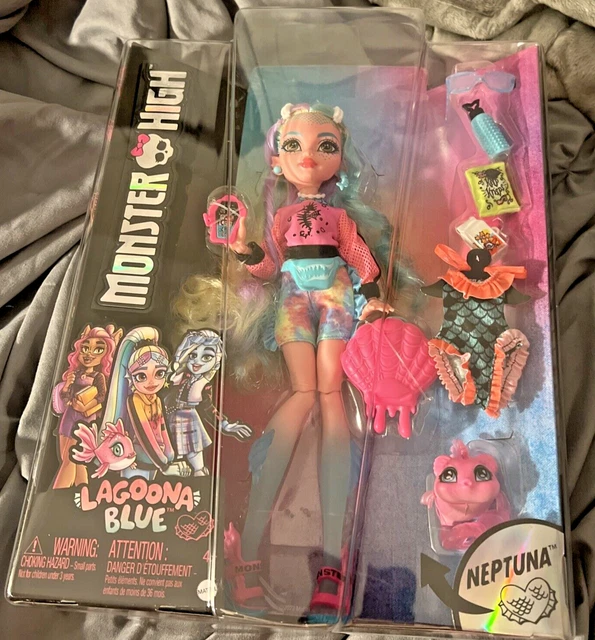 MATTEL MONSTER HIGH Gen3 Lagoona Blue Doll w/ Pet & Accessories 2022 ...