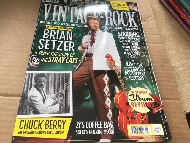 MUSIC VINTAGE ROCK Magazine Back Issue No 8 brian setzer/ chuck berry ...