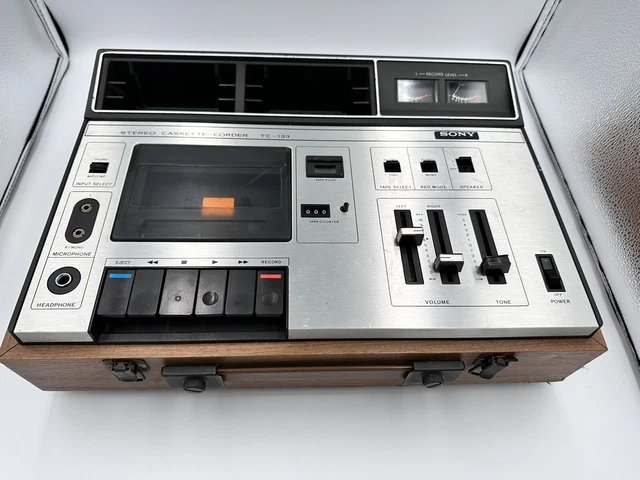 SONY TC-133 LETTORE registratore a nastro stereo portatile ...