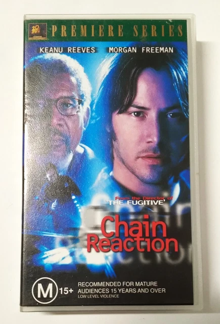 CHAIN REACTION KEANU Reeves Morgan Freeman Sci-Fi Thriller Action Vhs ...